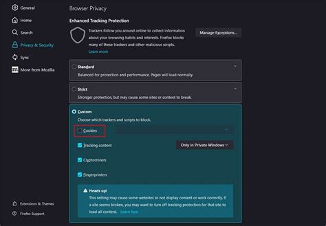 How To Enable Cookies In Firefox