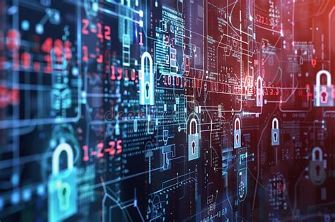 A Multi Layered Approach To Digital Protection Stock Illustration Illustration Of Advanced