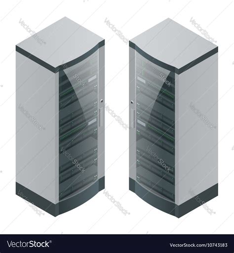 Isometric Modern Web Network And Internet Vector Image