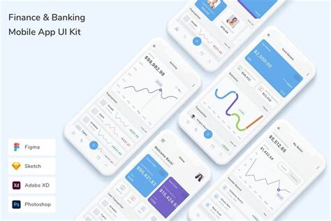 Finance And Banking Mobile App Ui Kit An Ui Kit Template By Betush Mobile App Ui App Ui