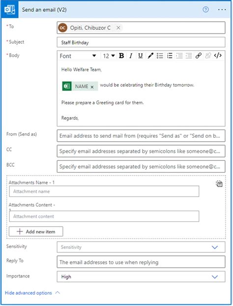 How To Create A Birthday Workflow Using Power Automate Dev Community