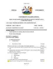 COSC 00104 SEP DEC 2017 MAIN EXAM Pdf COSC 00104 CHUKA UNIVERSITY