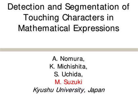 Ppt Detection And Segmentation Of Detection And Segmentation Of