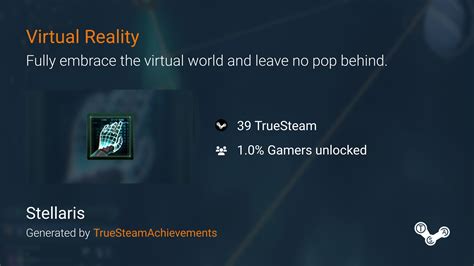 Virtual Reality Achievement In Stellaris