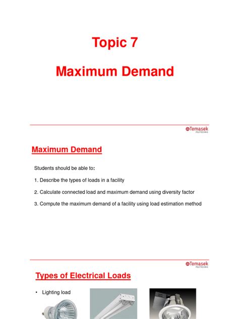 Topic 7 Load Estimation Pdf Electrical Wiring Electricity