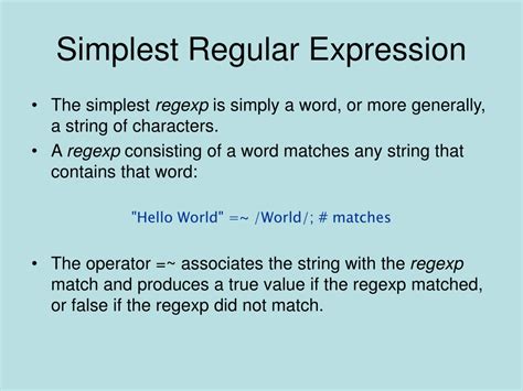Ppt Regular Expressions In Perl Part I Powerpoint Presentation Free Download Id9299581