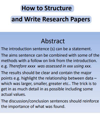 24 Research Paper Abstract Examples To Download