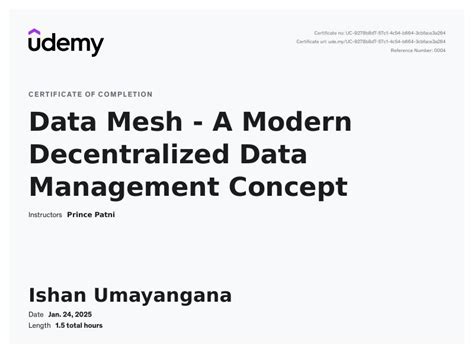 datamesh decentralizeddata datamanagement datascience udemy