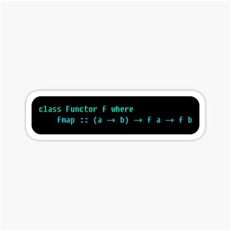 Haskell Functor Definition Sticker For Sale By Arctide Redbubble