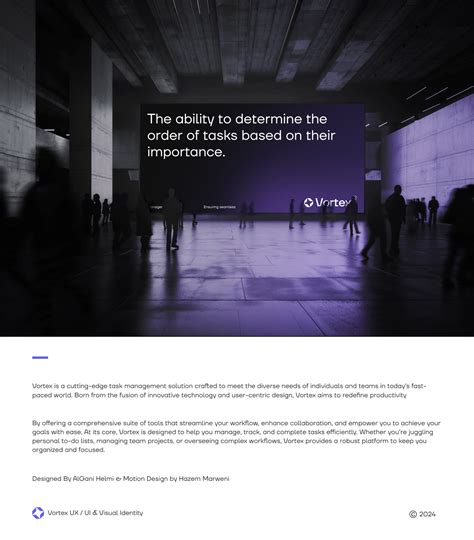 Vortex Brand Identity Behance