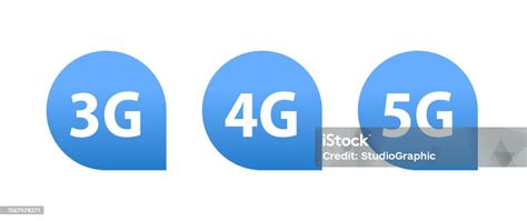 3g 4g 5g 기호 무선 연결 기호 모바일 인터넷 네트워크입니다 연결 인터넷 신호 기호 시각화 신호 품질 격리된 흰색 배경에 벡터입니다 벡터 그림 0명에 대한 스톡 벡터