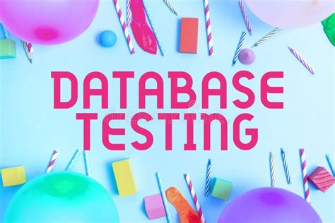Text Showing Inspiration Database Testing Business Concept Involves