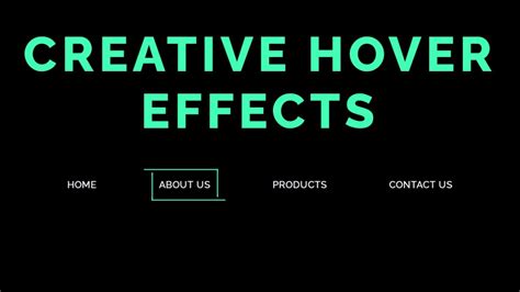 How To Add Creative Hover Effects On Menu Bar Effective Animation On Hover Menu Smart