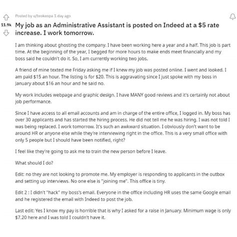 Man Debates Ghosting His Employer After His Job Is Advertised For 5