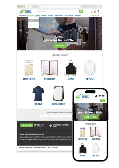 Restaurant Supplier E Commerce Site Behance