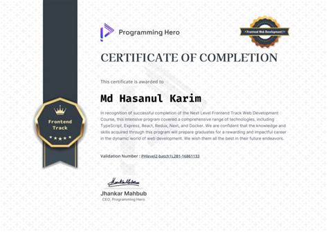 md hasanul karim on linkedin programminghero programming webdevelopment javascript nextjs