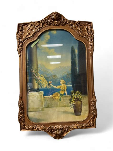 Maxfield Parrish Romance Canyon Original Print 14 5x23