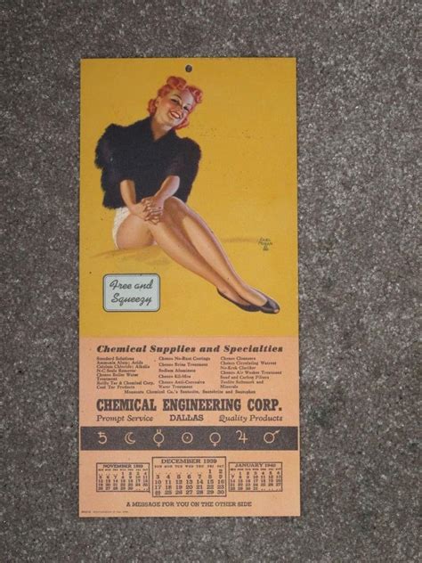 Vintage 1939 Earl Moran Advertising Calendar 1875304268