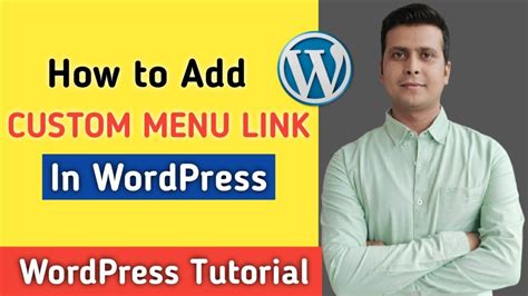 How To Create A Custom Menu Link In Wordpress Youtube