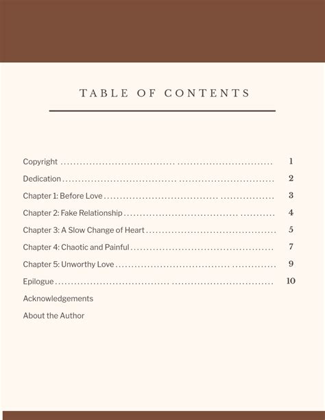 Free File Index Table Of Contents Template To Edit Online