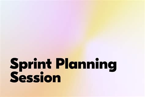 Butter Templates Sprint Planning Session