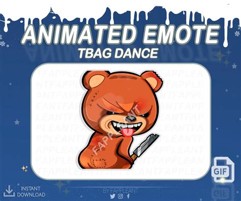 Dbd Animated Emote Naughty Bear Tbag Dance Emote The Trapper Twitch
