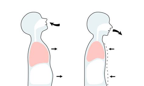 40 Deep Breathing Techniques Stock Illustrations Royalty Free Vector