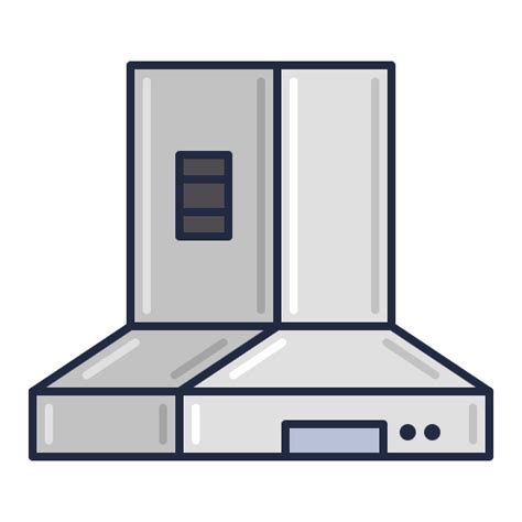 Extractor Hood Flaticons Lineal Color Icon