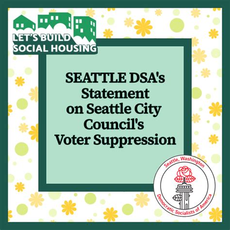 Responding To City Councils Blatant Voter Suppression Against Social