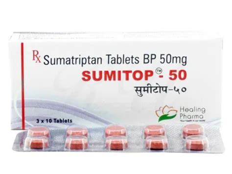 Migrane Treatment Sumatriptan 50 Mg Tablets At ₹ 500stripe In Nagpur