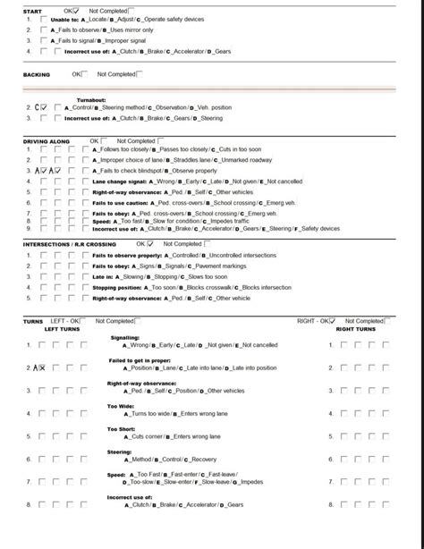 G2 Test Sheet Result R Ontariodrivetest