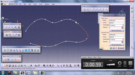 Catia Profile Spline Youtube
