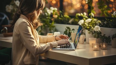 Premium Ai Image Generative Ai Illustration Of A Woman Touching On Mobile Phone