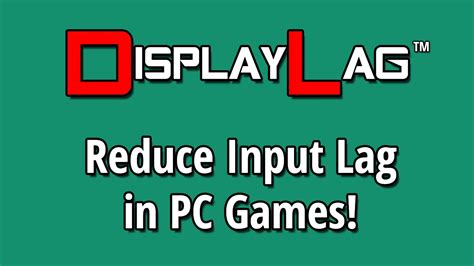 Pc Input Lag Test Nvidia Geforce G Sync Youtube