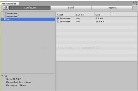 Unity3d的assetbundle打包——assetbundle Browser（简单实现资源复用）asset Bundle