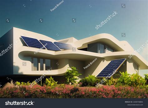 지속가능한 현대건축의 3d 렌더링 스톡 일러스트 2204758801 Shutterstock