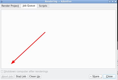 Shutdown Computer After Renderings Anybody Else Have It Grayed Out Ubuntu 2010 Kdenlive