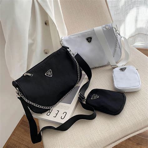 Купити Вінтажні нейлонові жіночі сумки на плече Hobo Сумка через плече з гаманцем Повсякденна