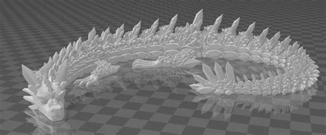 Stl File Articulated Crystal Dragon 🔮 ・3d Printer Model To Download・cults