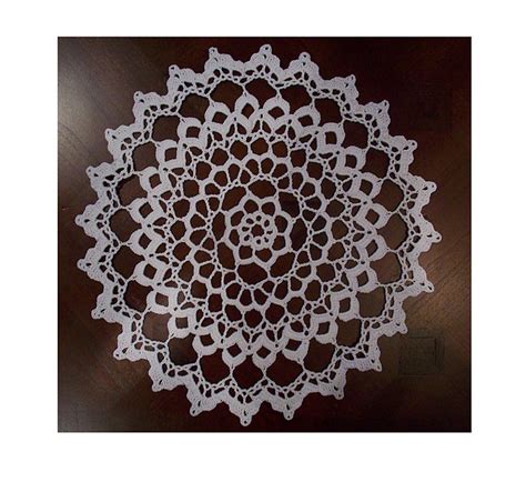 Ravelry Single Color Round Lacy Doily Pattern By Richard Sechriest
