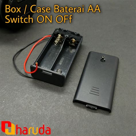 Jual Box Case Holder Kotak Baterai Aa Switch On Off Shopee Indonesia
