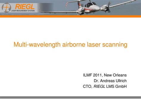 Ppt Multi Wavelength Airborne Laser Scanning Powerpoint Presentation