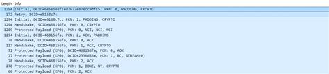 connection always starts with initial and retry · issue 3542 · quic go