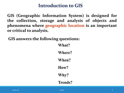Lecture 04 Introduction To Geographic Information Systempdf