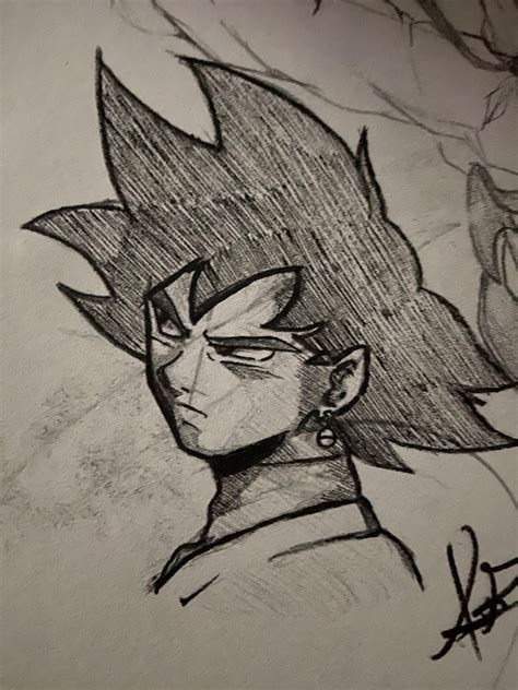Black Goku Drawings Easy Drawing Goku Black Doing Black Kamehame Ha