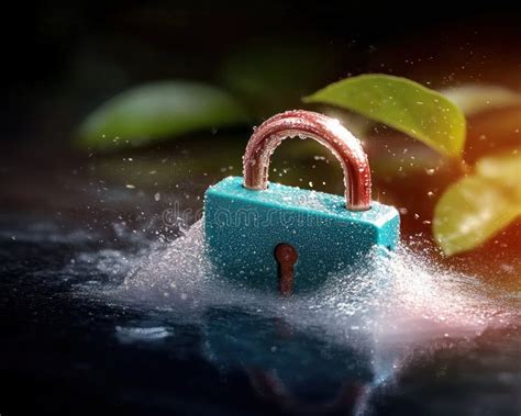 Discover A Secure Policy Lock Surrounded By Encrypted Elements Visualizing Online Privacy And