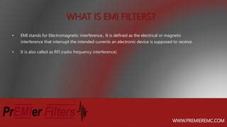 Three Phase Emi Filters By Premier Filters PPT