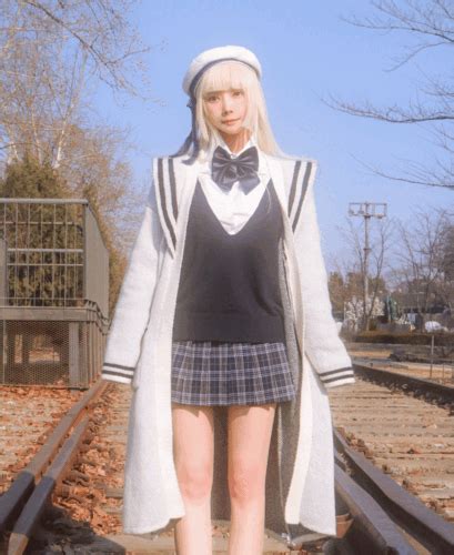 🤎스쿨룩🤎 캐치유 캐치미 롱 세일러 니트 가디건 세라복 오타쿠 교복 코스프레 하이틴룩 프레피룩 양산형 지뢰계 유니크
