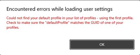 Profile Guid Is Not Recognized By Defaultprofile If Hidden · Issue 7885 · Microsoftterminal