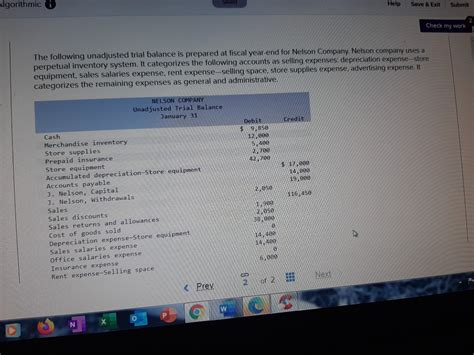 Solved Algorithmic Saved Help Save And Exit Submit Check My